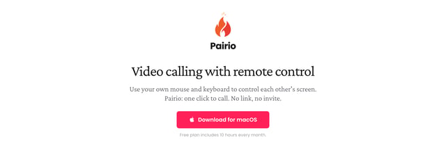 Pairio — One Page Website Award
