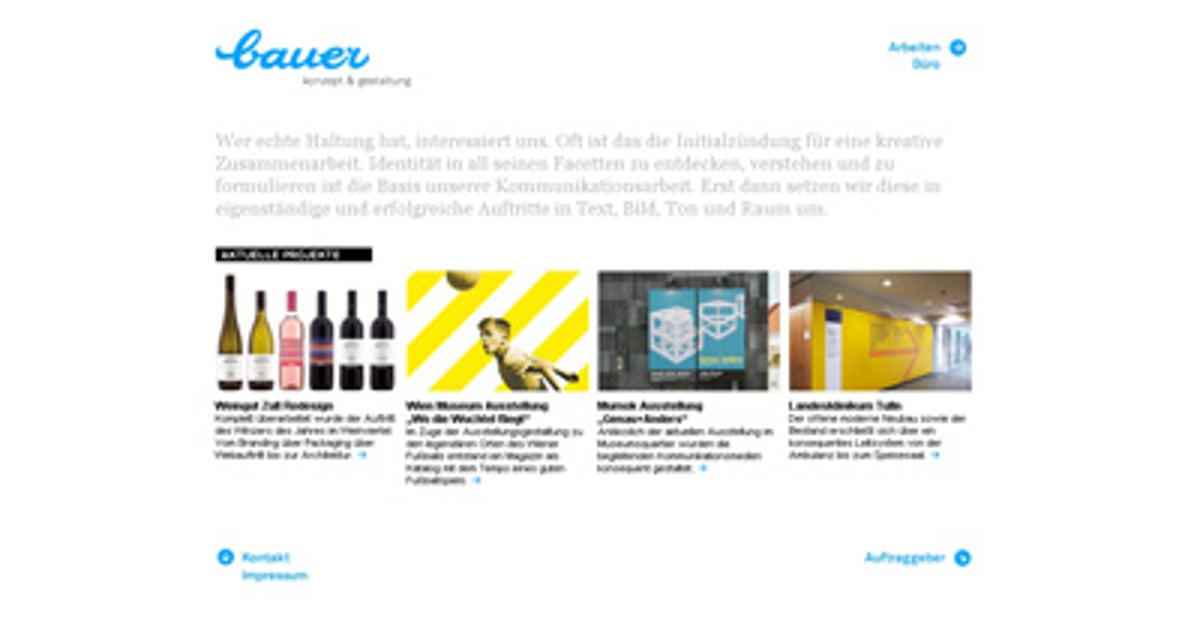 Erwin Bauer KEG — One Page Website Award