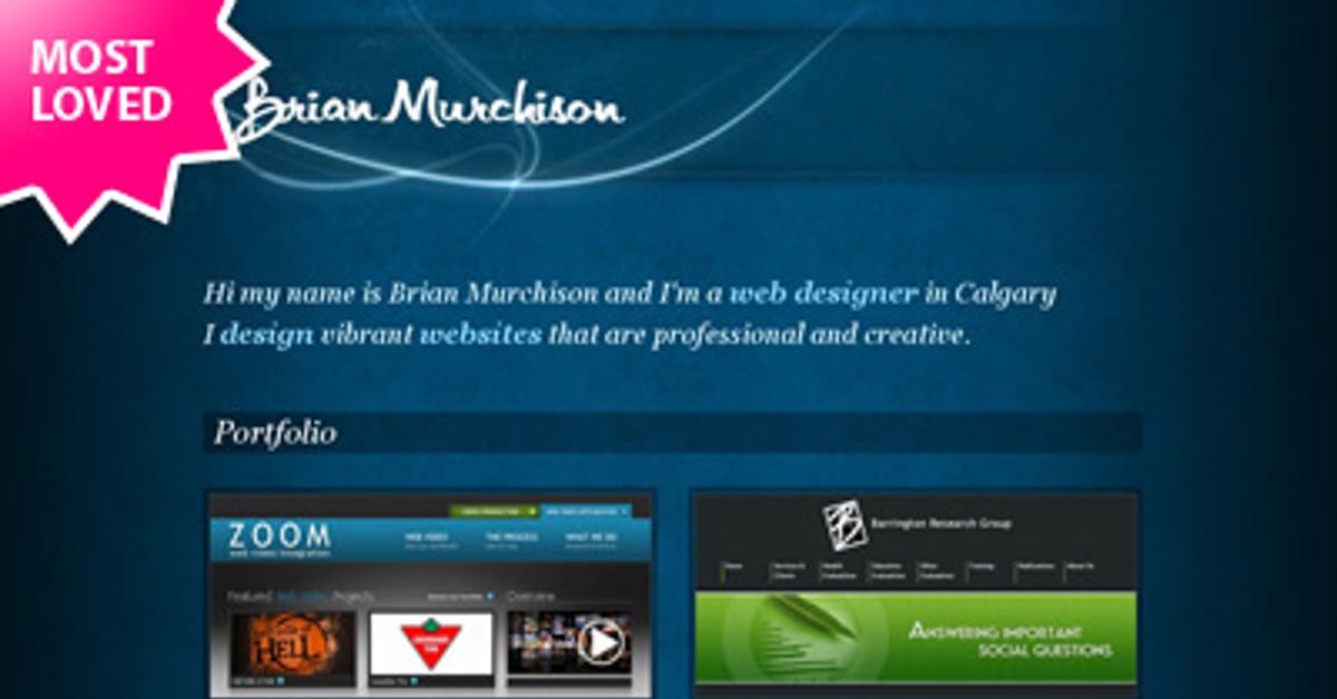 Brian Murchison — One Page Website Award
