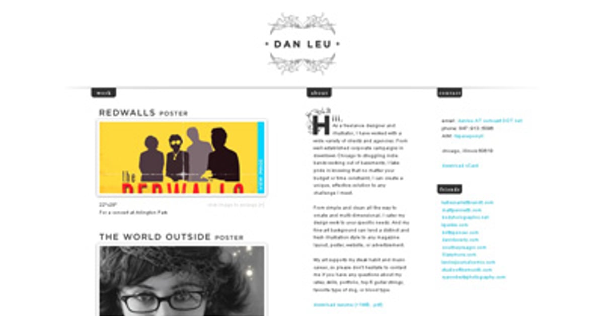 Dan Leu — One Page Website Award
