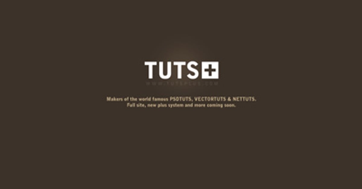 TUTSPLUS — One Page Website Award