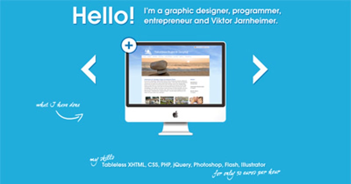 Jarnheimer Productions — One Page Website Award