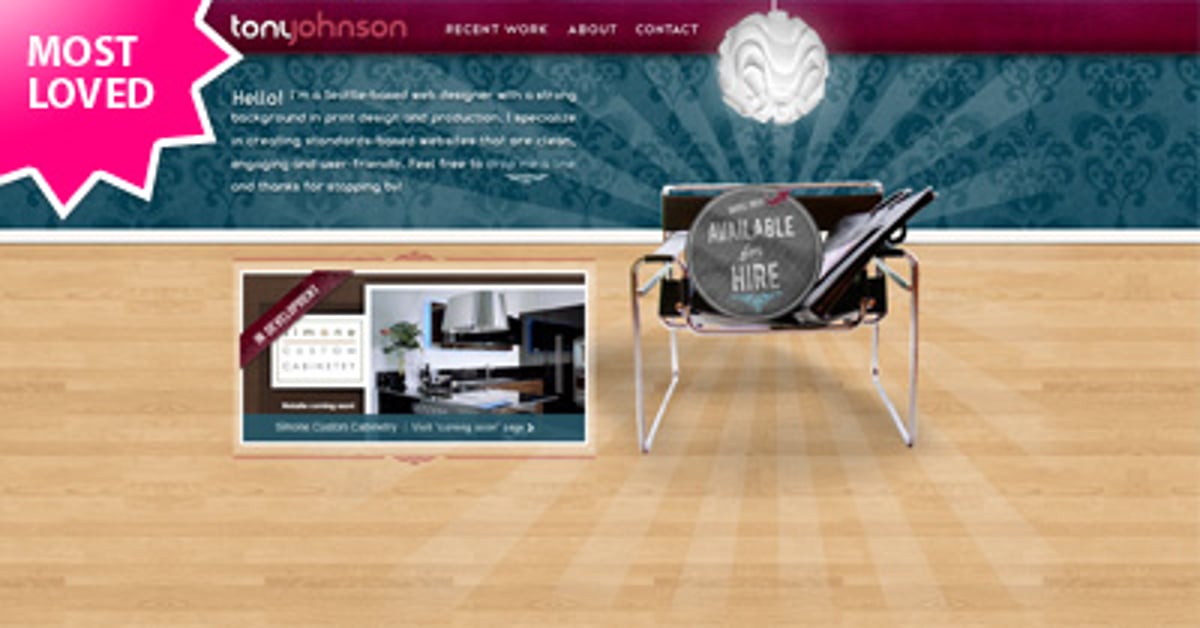 Tony Johnson — One Page Website Award