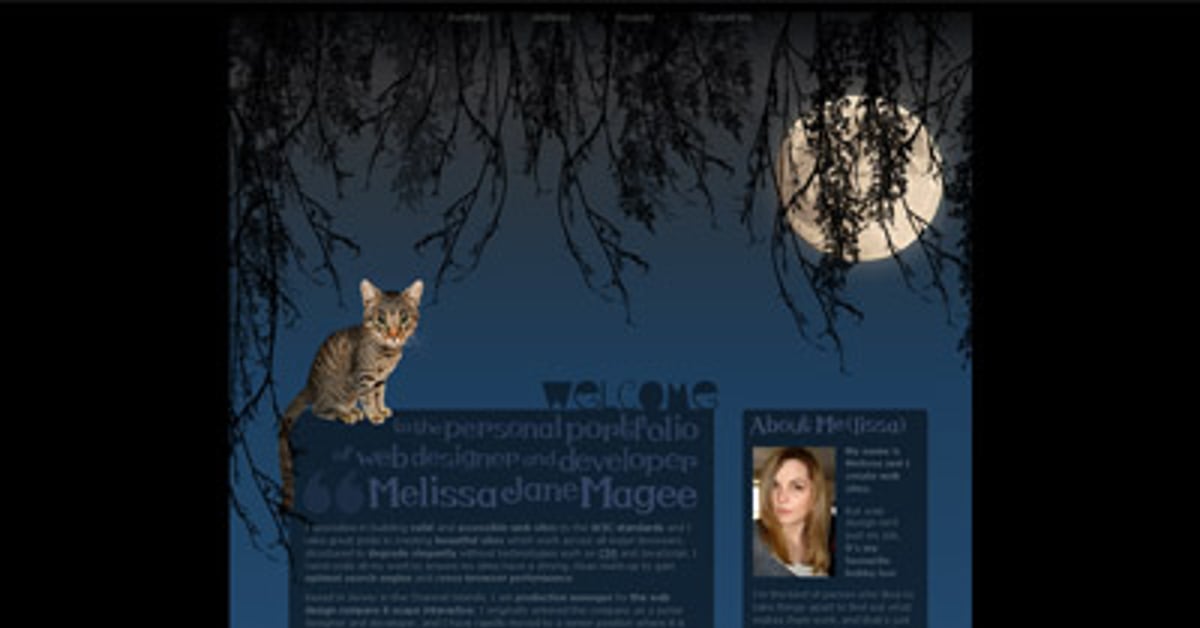 Melissa Jane Magee — One Page Website Award