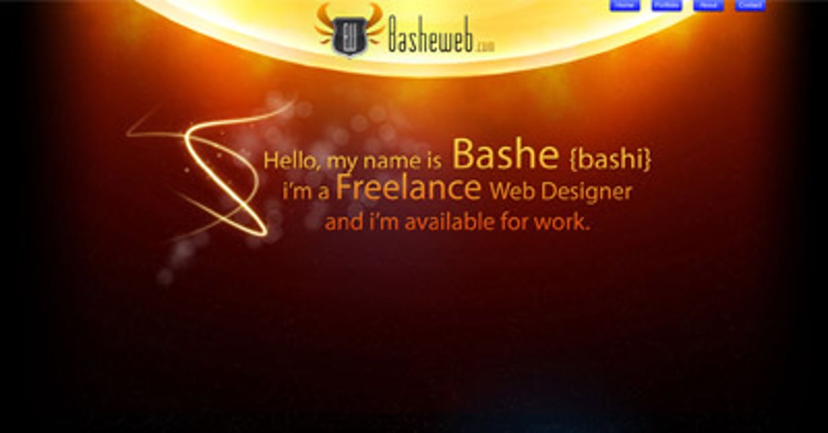 Bashe — One Page Website Award