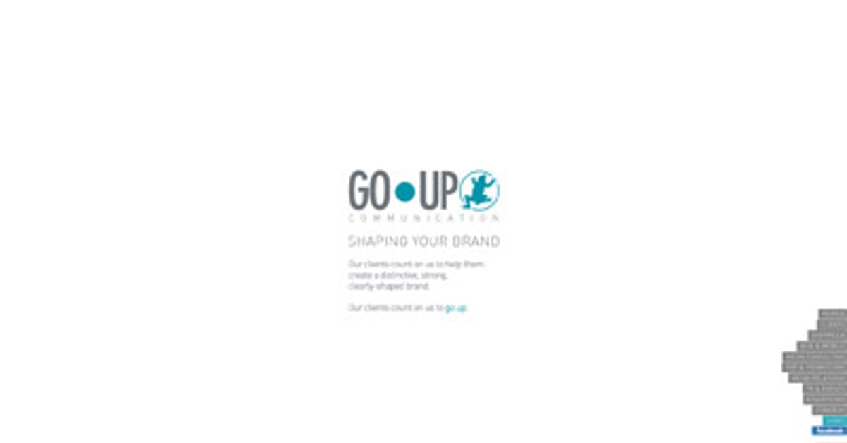 GO UP — One Page Website Award