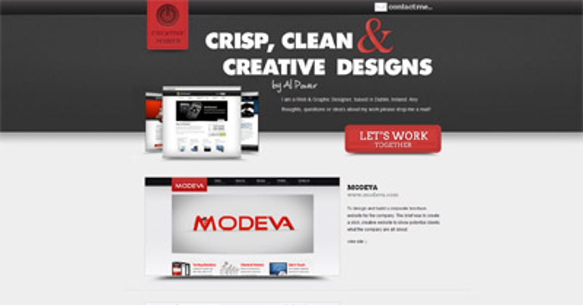Alan Power — One Page Website Award
