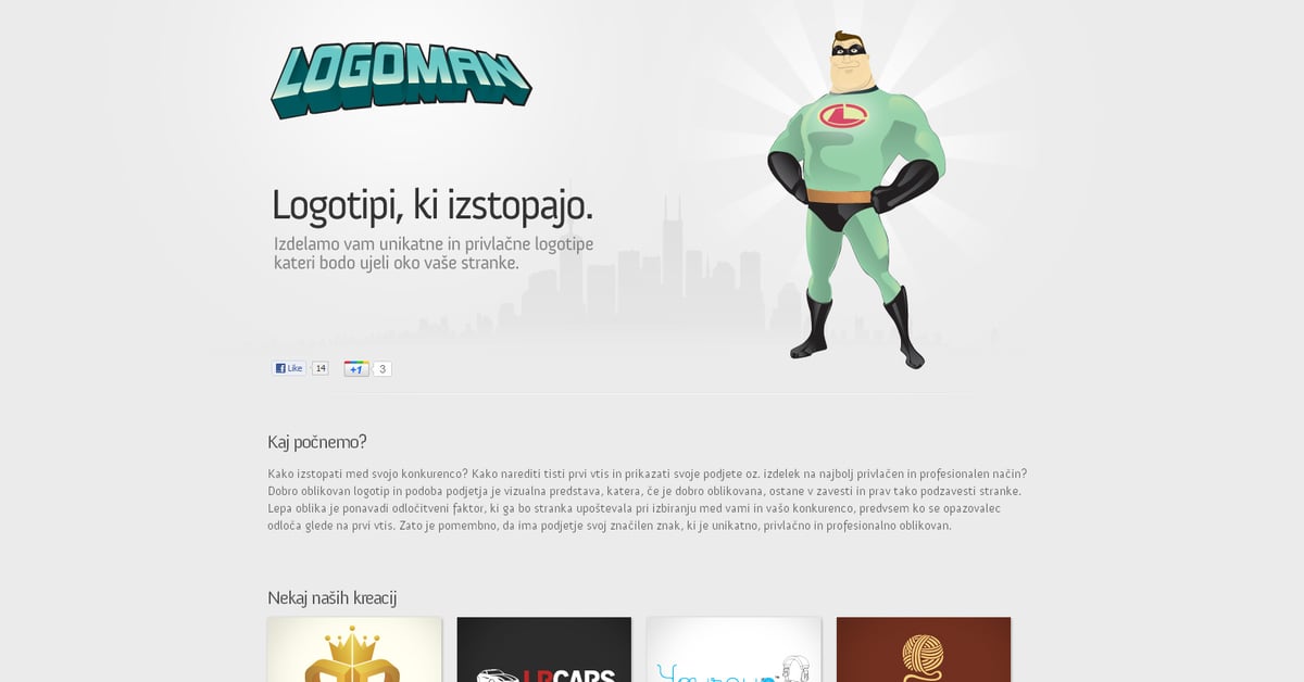 Logoman — One Page Website Award