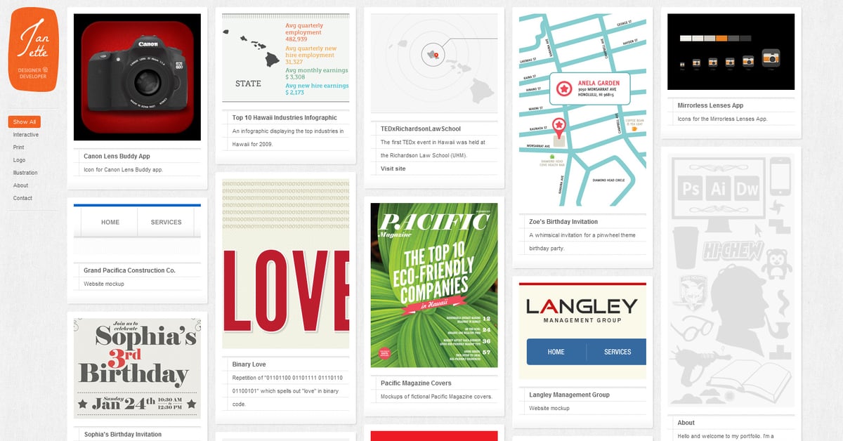 Janette D. Council - One Page Website Award