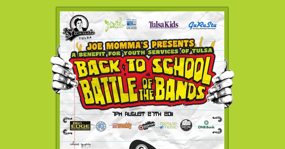 Joe Momma’s Battle of the Bands — One Page Website Award