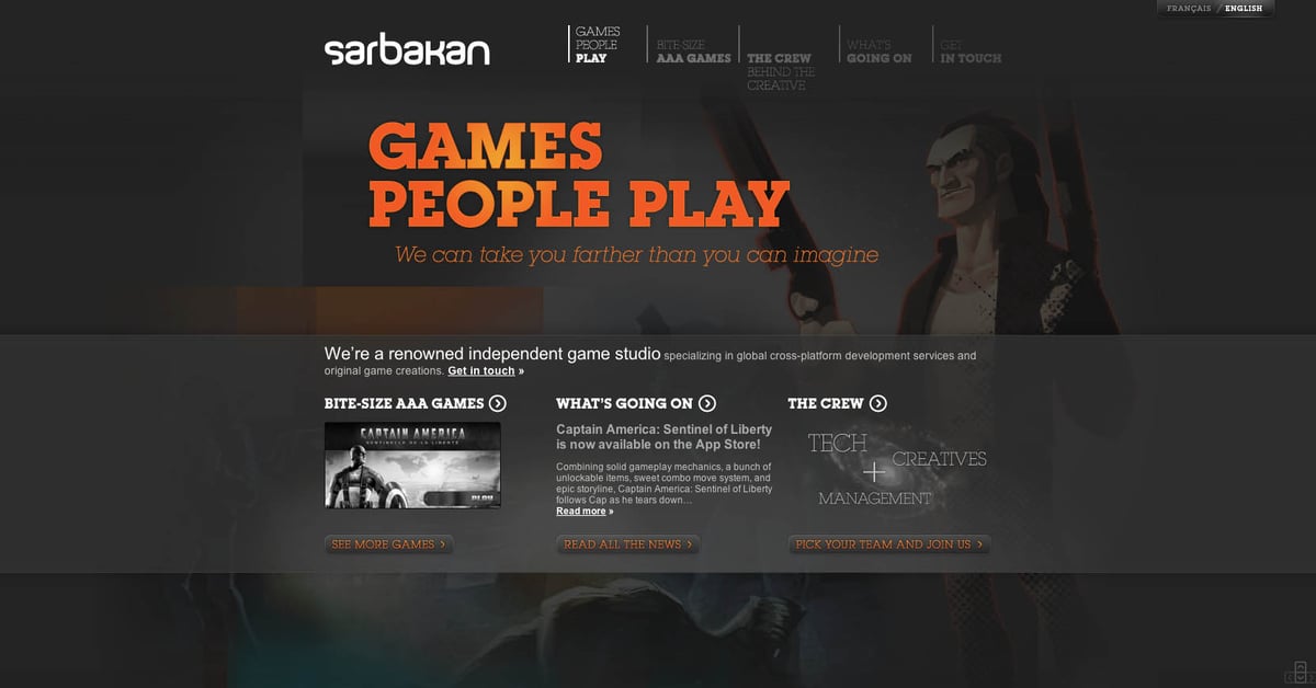 Sarbakan — One Page Website Award