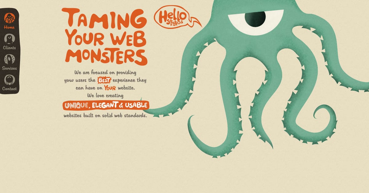Hello Studios — One Page Website Award