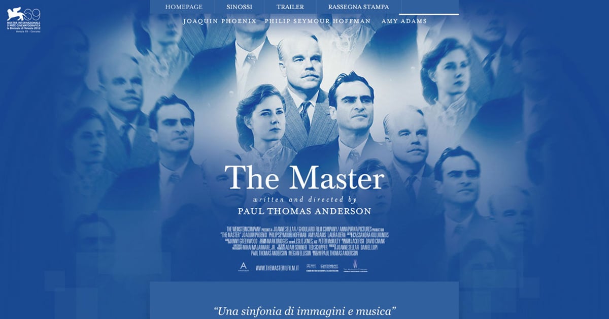 The Master — One Page Website Award