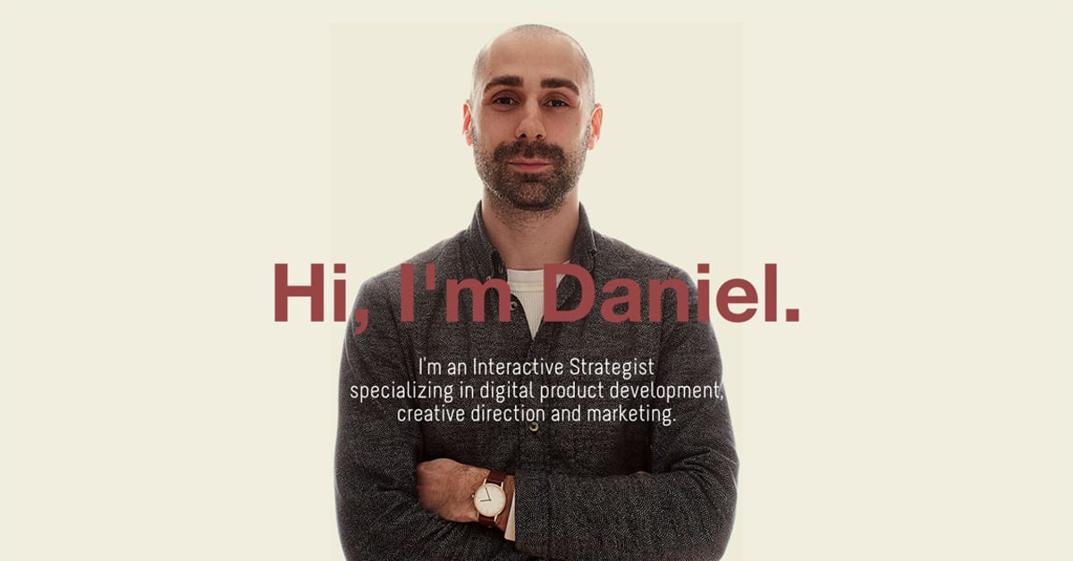Daniel Eckler — One Page Website Award
