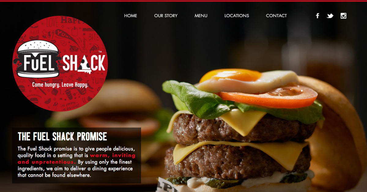 Fuel Shack — One Page Website Award