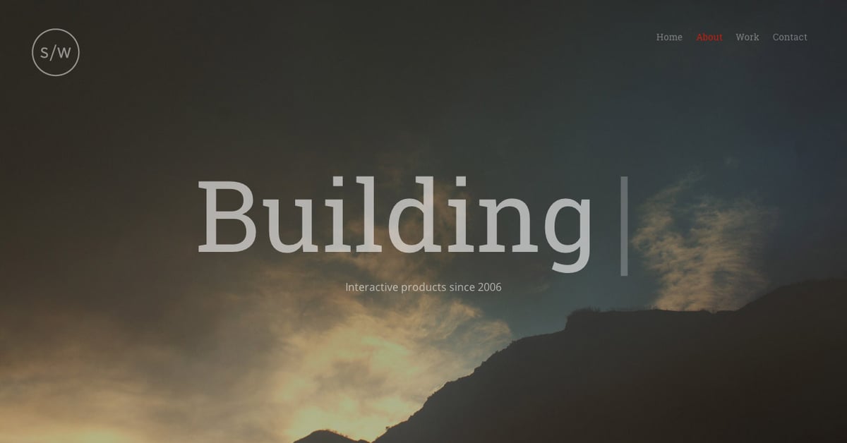 One Page Website Inspiration