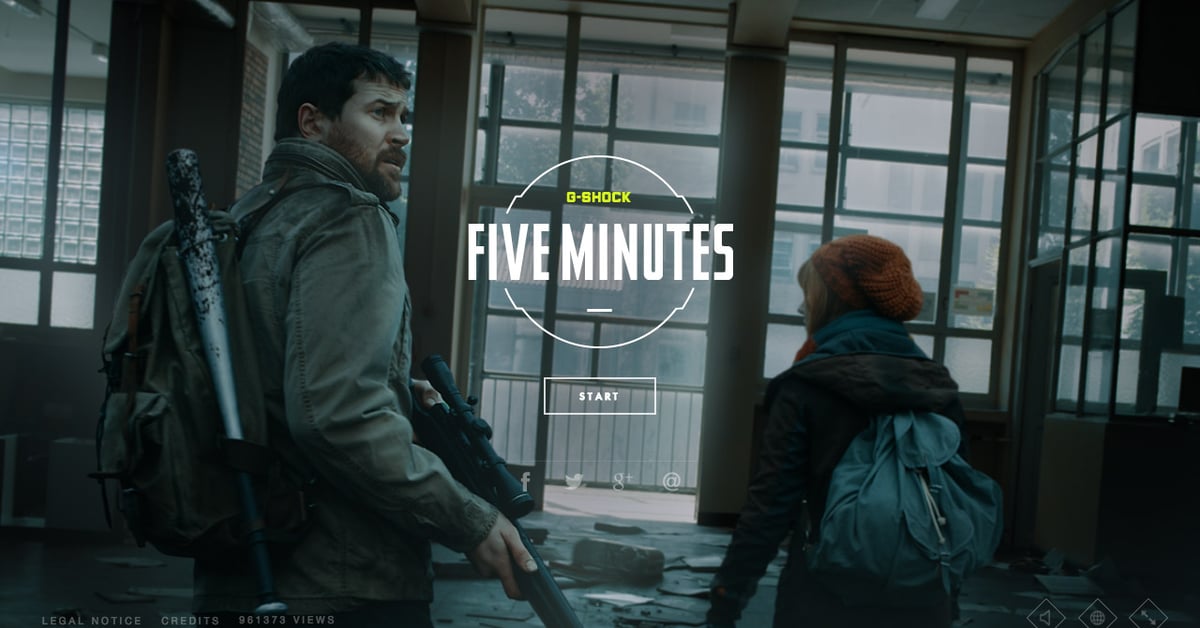 Five Minutes — One Page Website Award
