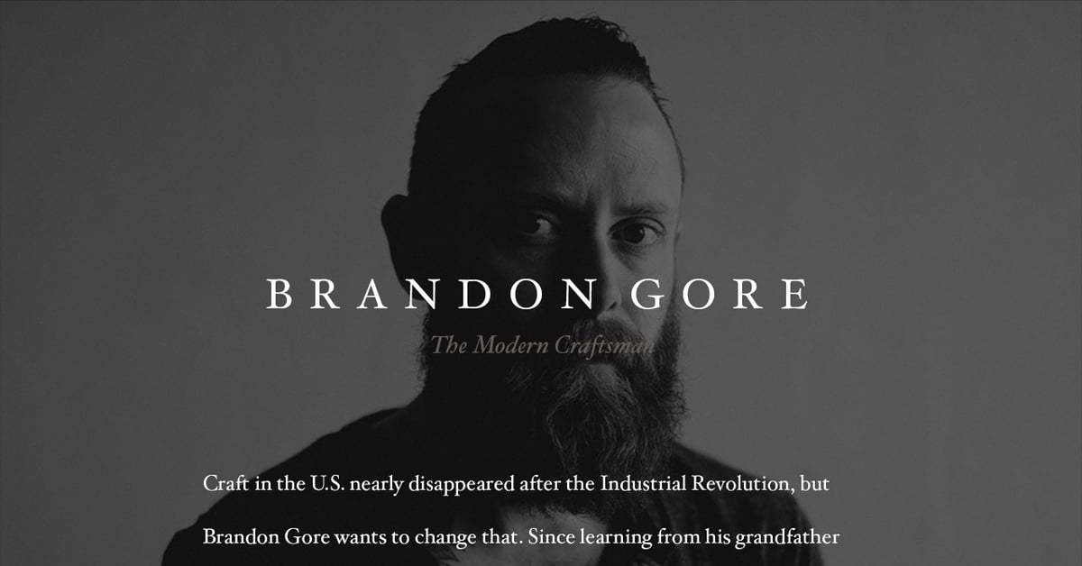 Brandon Gore — One Page Website Award