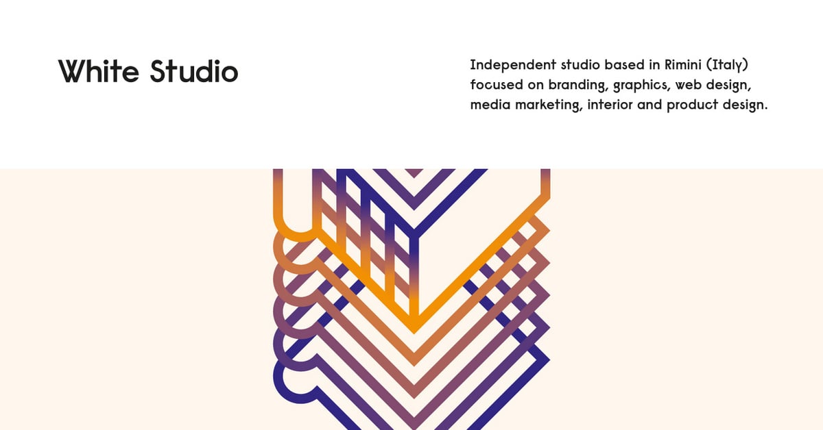White Studio — One Page Website Award