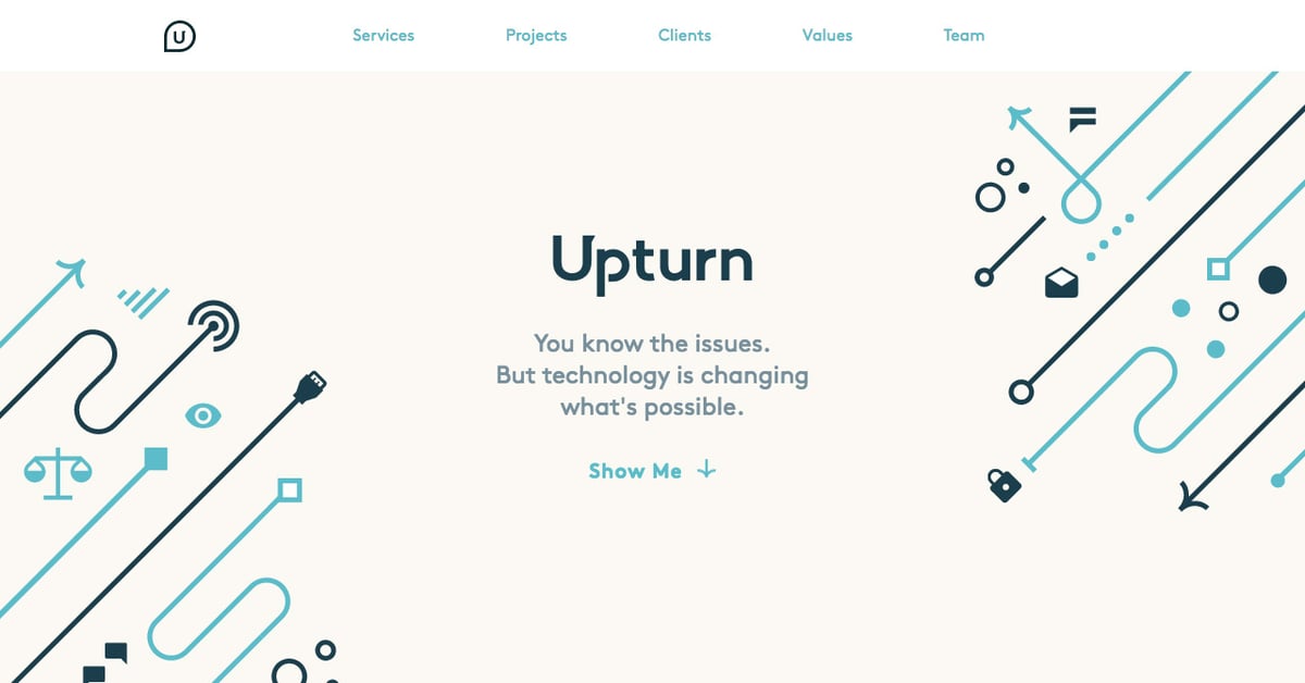 Upturn — One Page Website Award