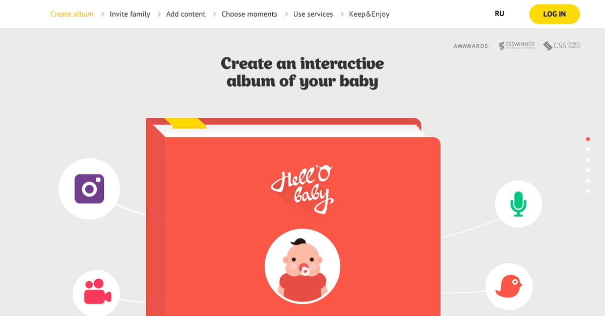 Hell’o Baby — One Page Website Award