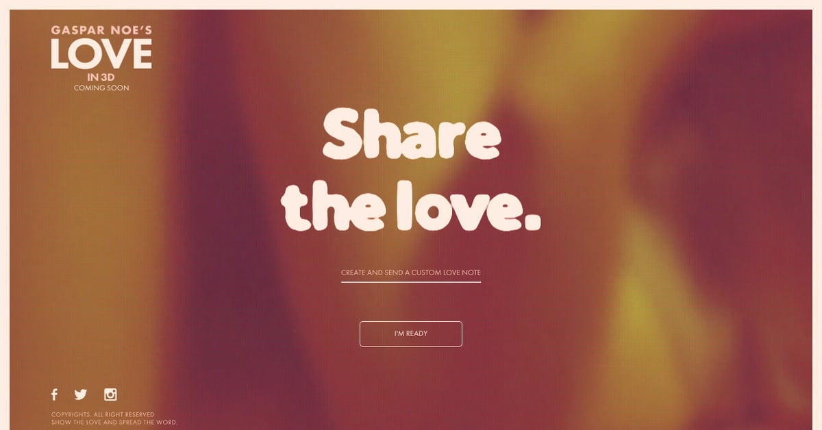 Let’s Make LOVE - One Page Website Award