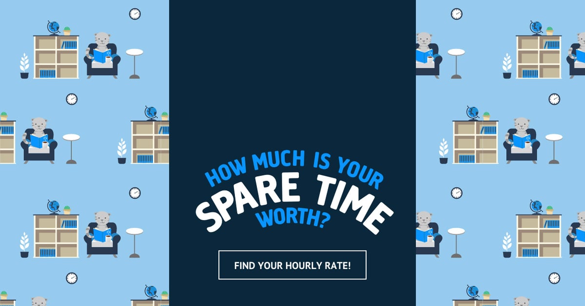 How much is your spare time worth? — One Page Website Award
