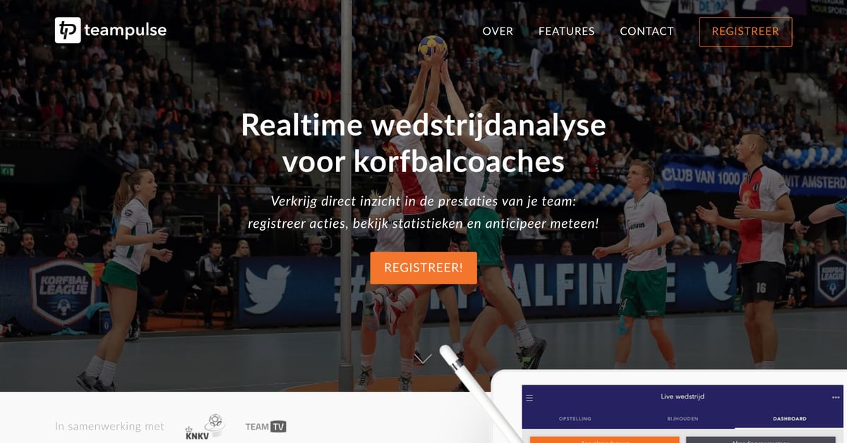 Teampulse — One Page Website Award