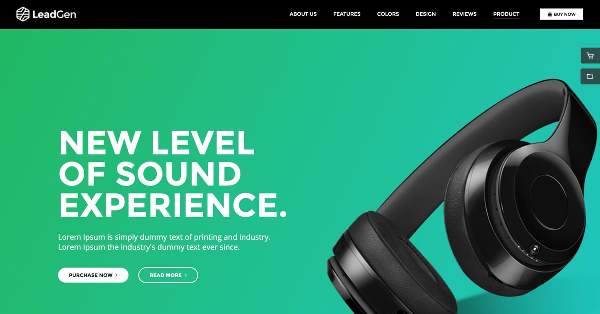 One Page Website Templates