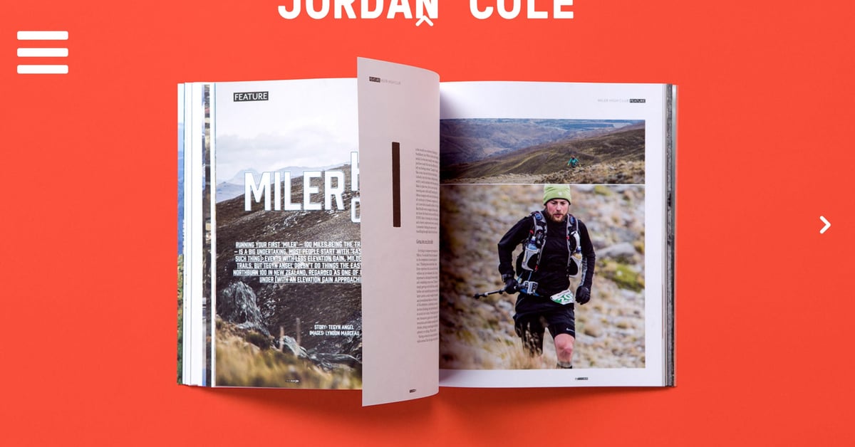Jordan Cole — One Page Website Award