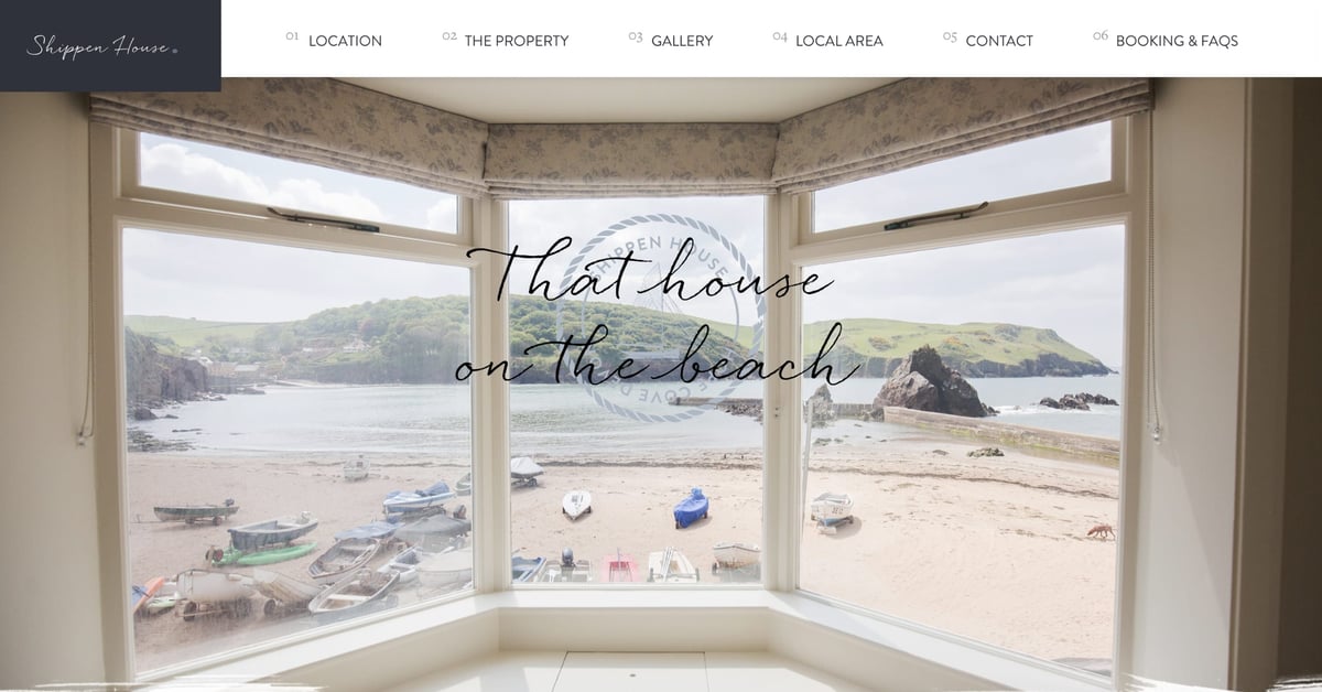 Shippen House - One Page Website Award