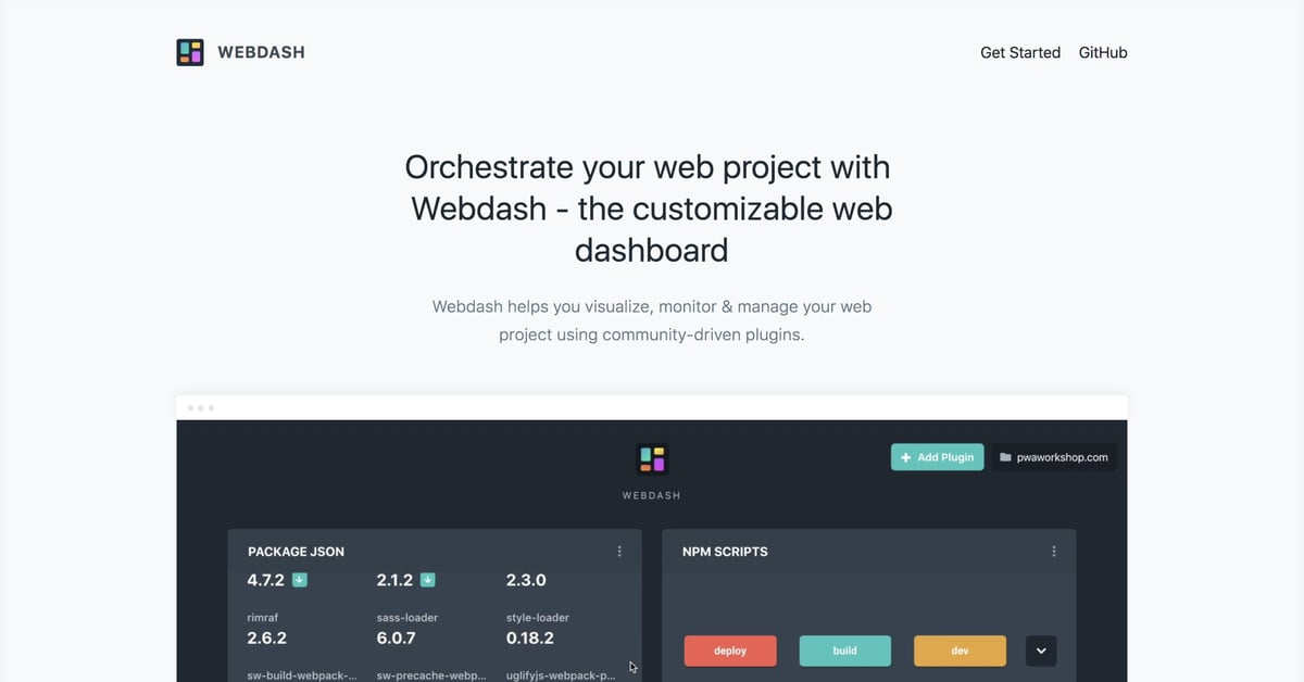 Webdash - One Page Website Award