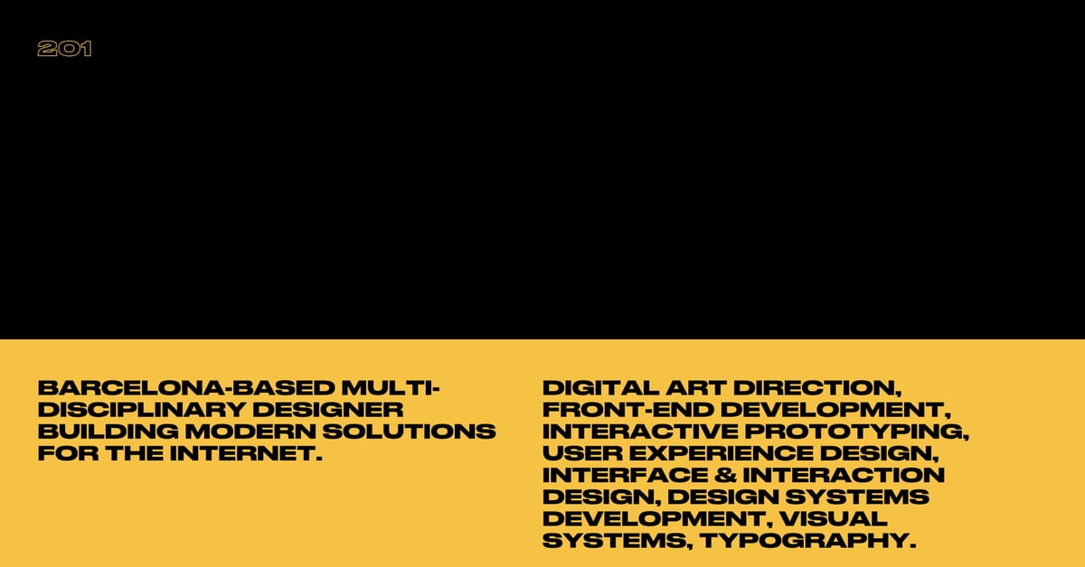 Andrea Grasso - One Page Website Award