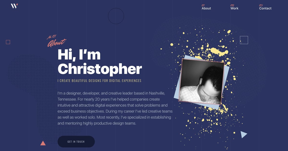 Christopher Ware — One Page Website Award