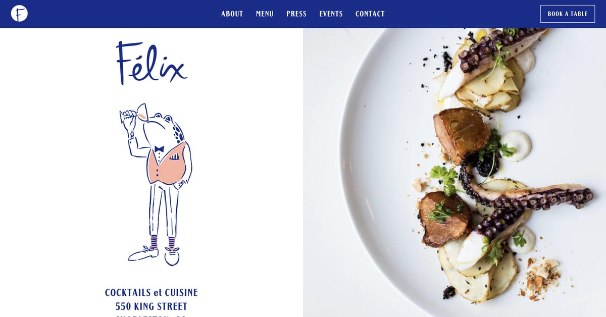 Felix — One Page Website Award