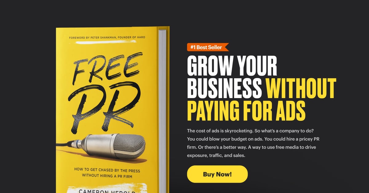 Free PR Book - One Page Website Award