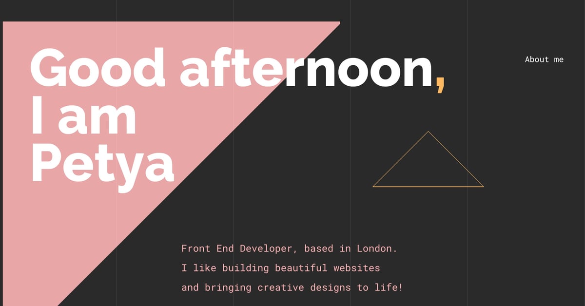 One Page Website Inspiration