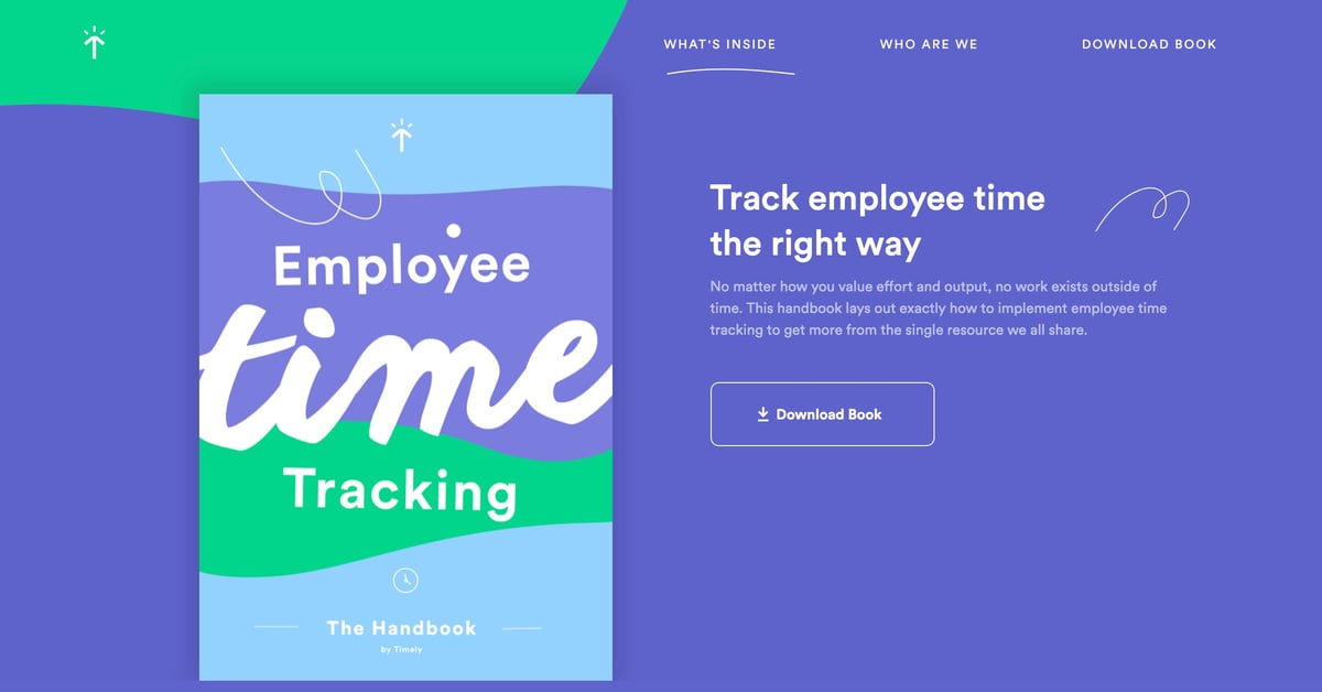 Employee Time Tracking: Handbook — One Page Website Award