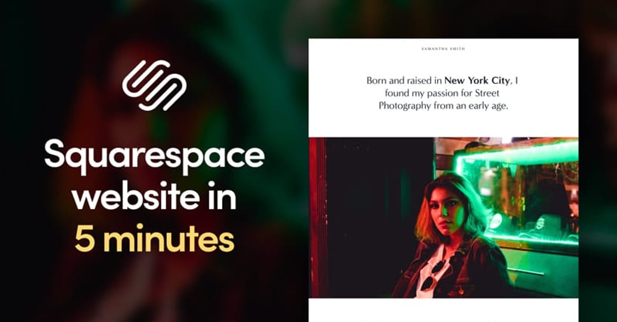 How to create your first Squarespace site in under 5 minutes [video]