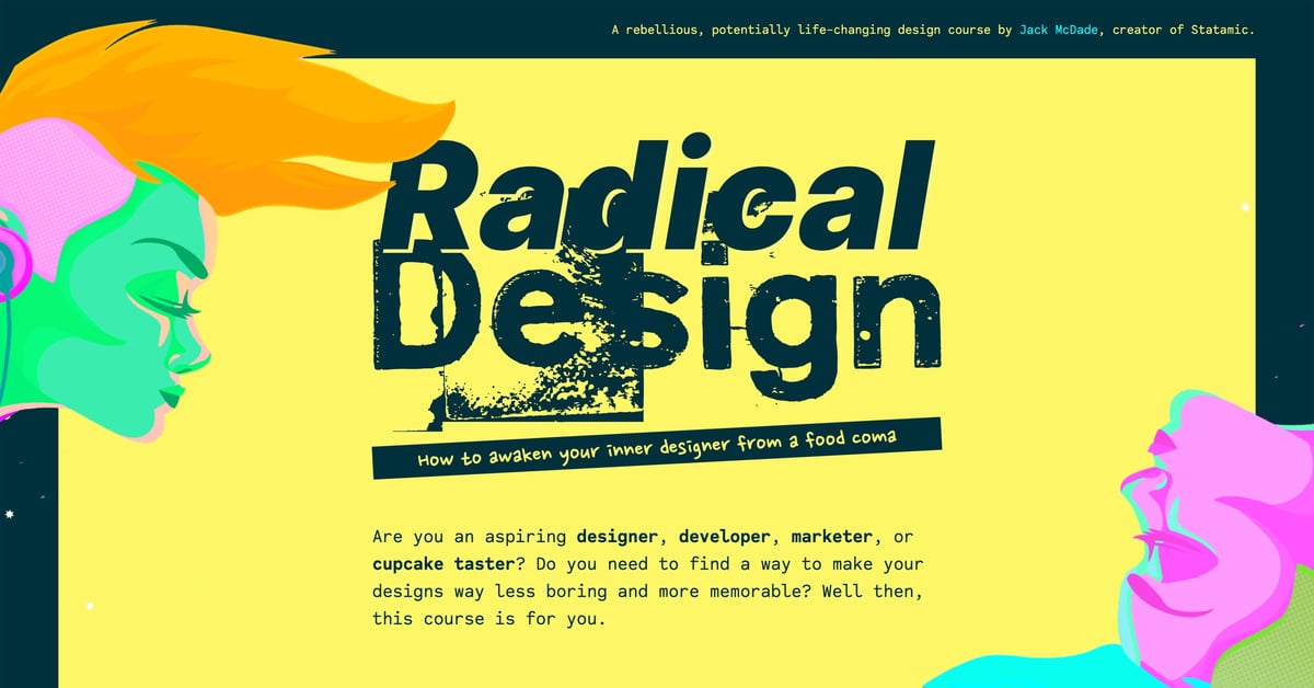 Radical Design — One Page Website Award