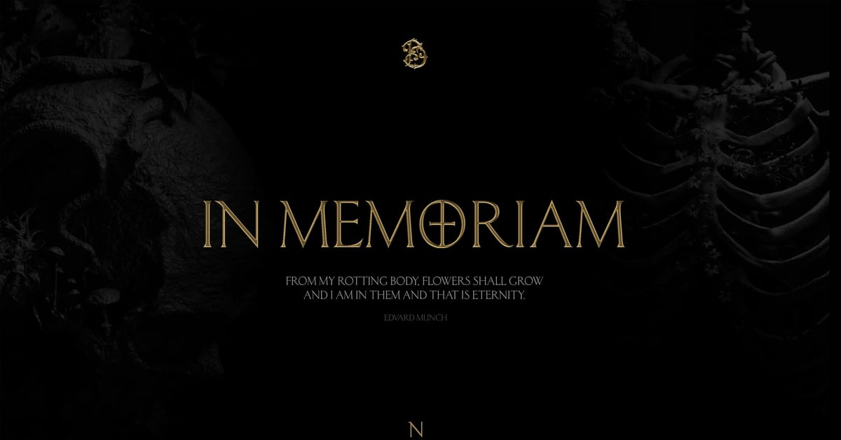 In Memoriam — One Page Website Award