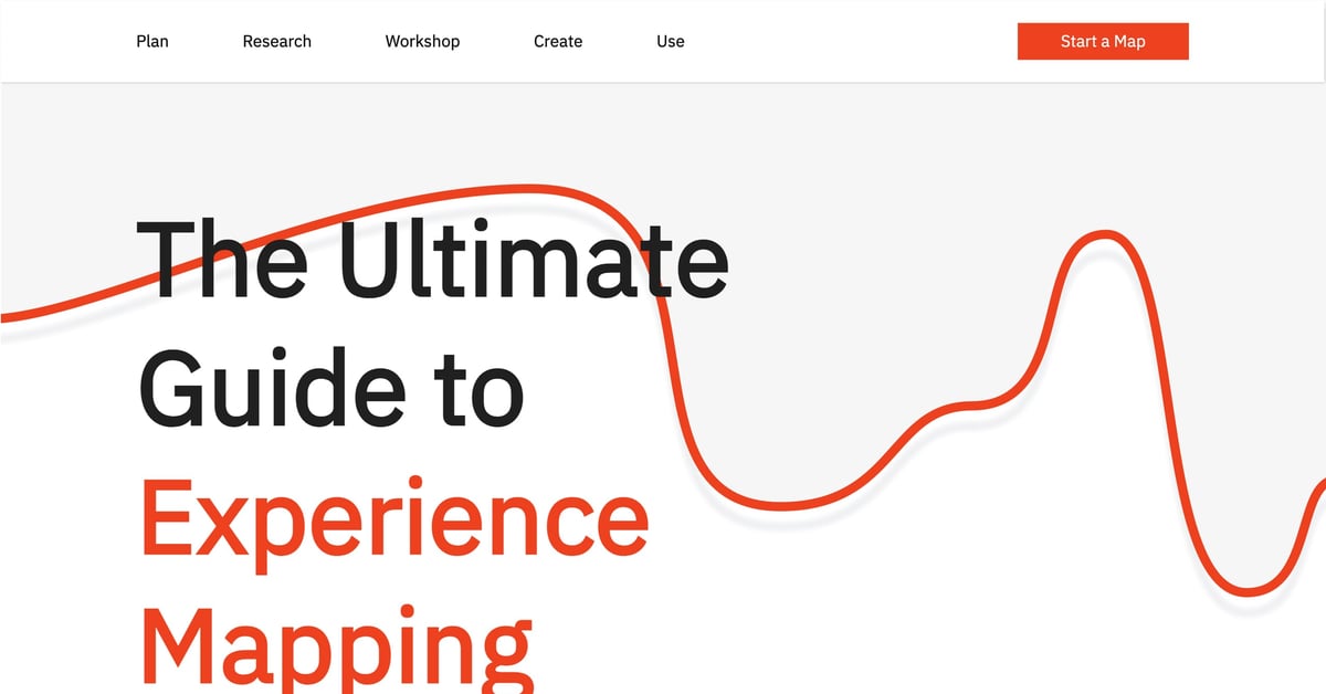 Experience Map - One Page Website Award