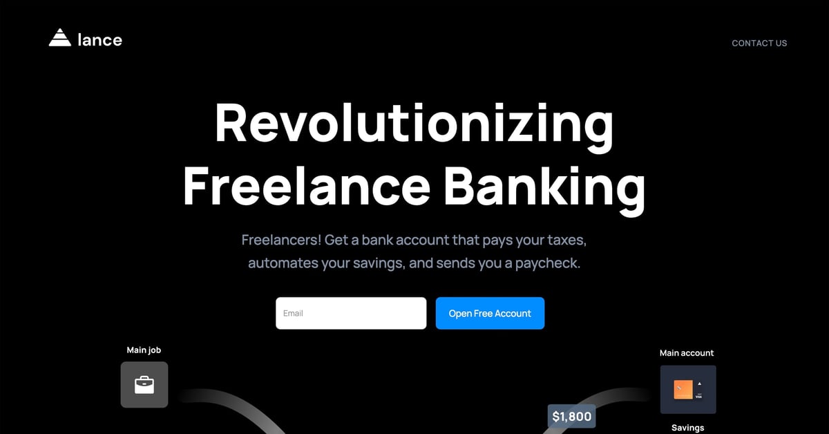 Lance - One Page Website Award