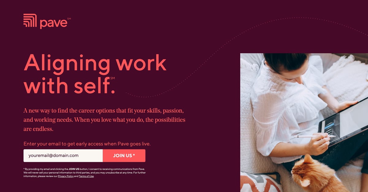 Pave - One Page Website Award