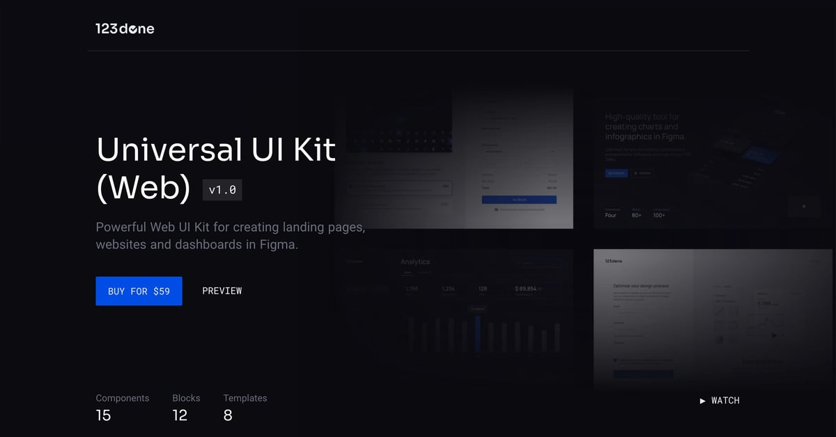 Universal UI Kit for Web - One Page Website Award