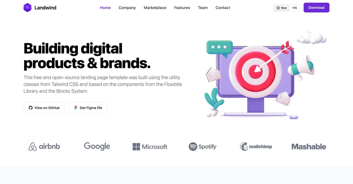 One Page Website Templates