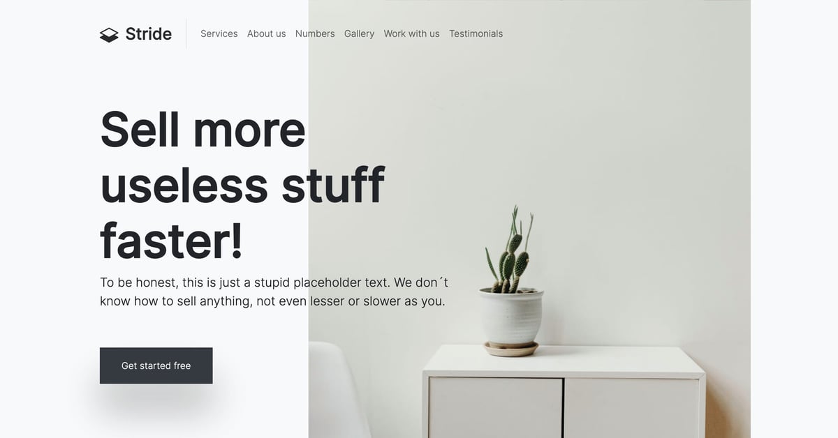 Stride - Free Template Review and Demo