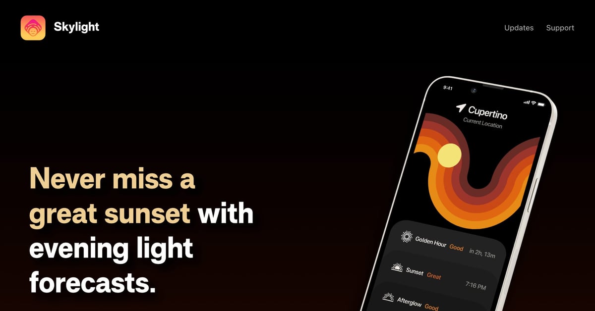 Skylight - One Page Website Award