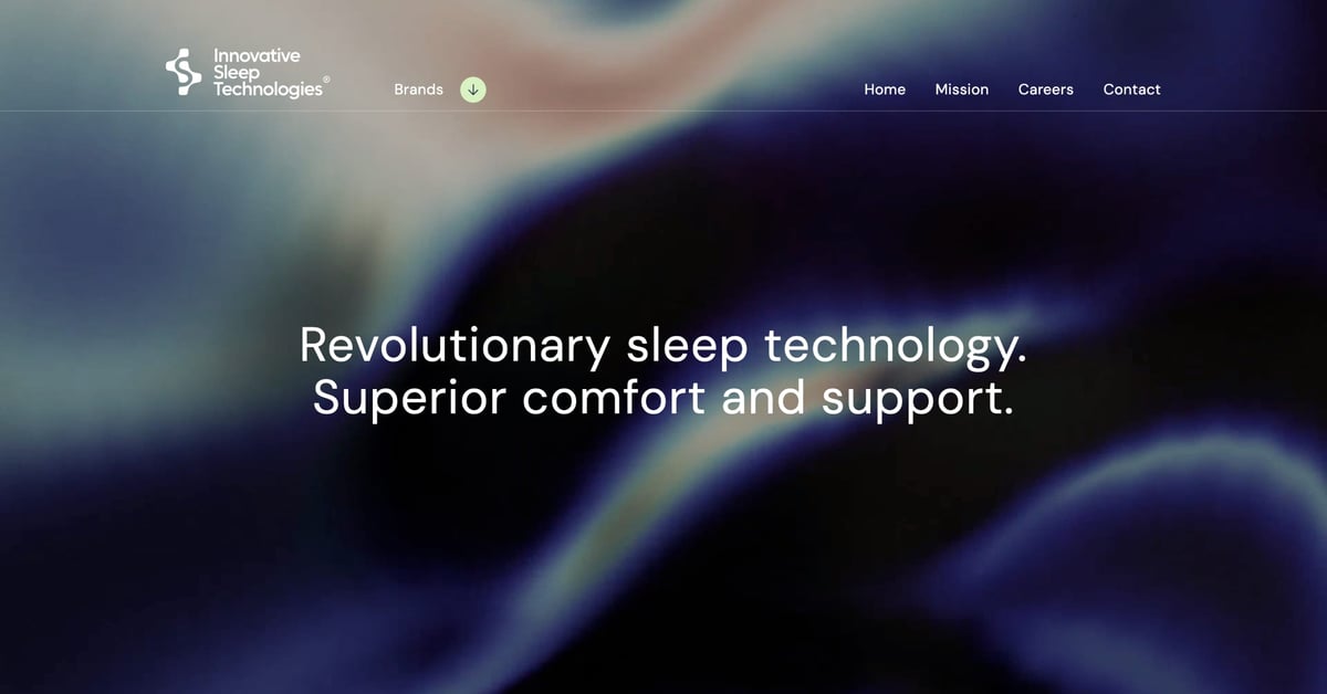 Innovative Sleep Technologies - One Page Website Award