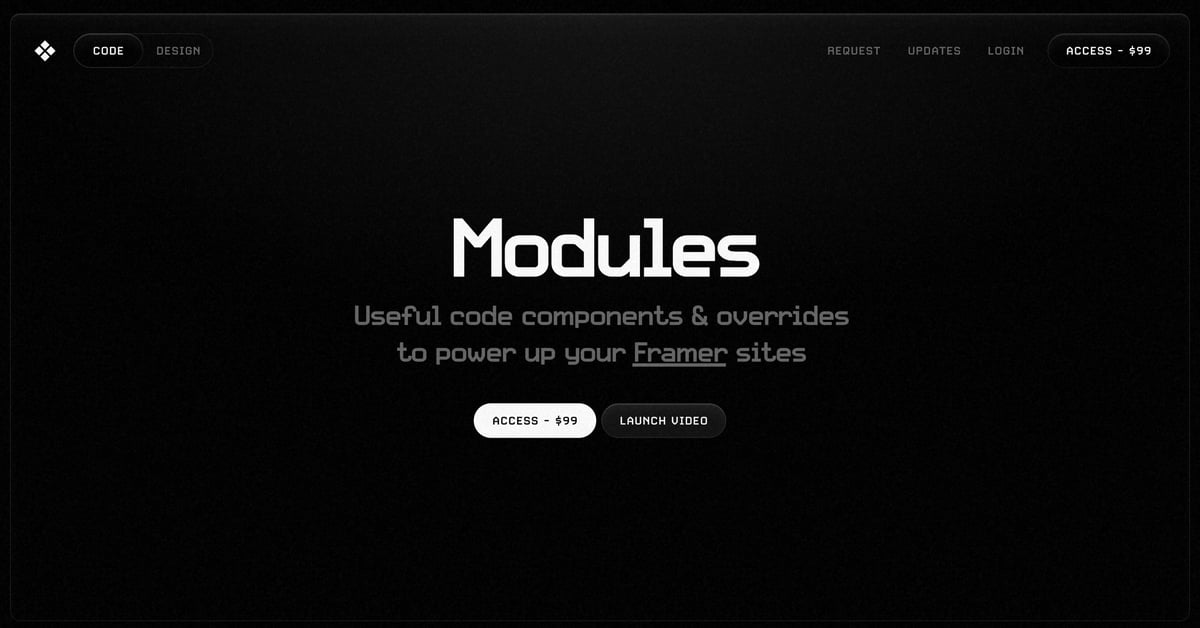 Modules - One Page Website Award